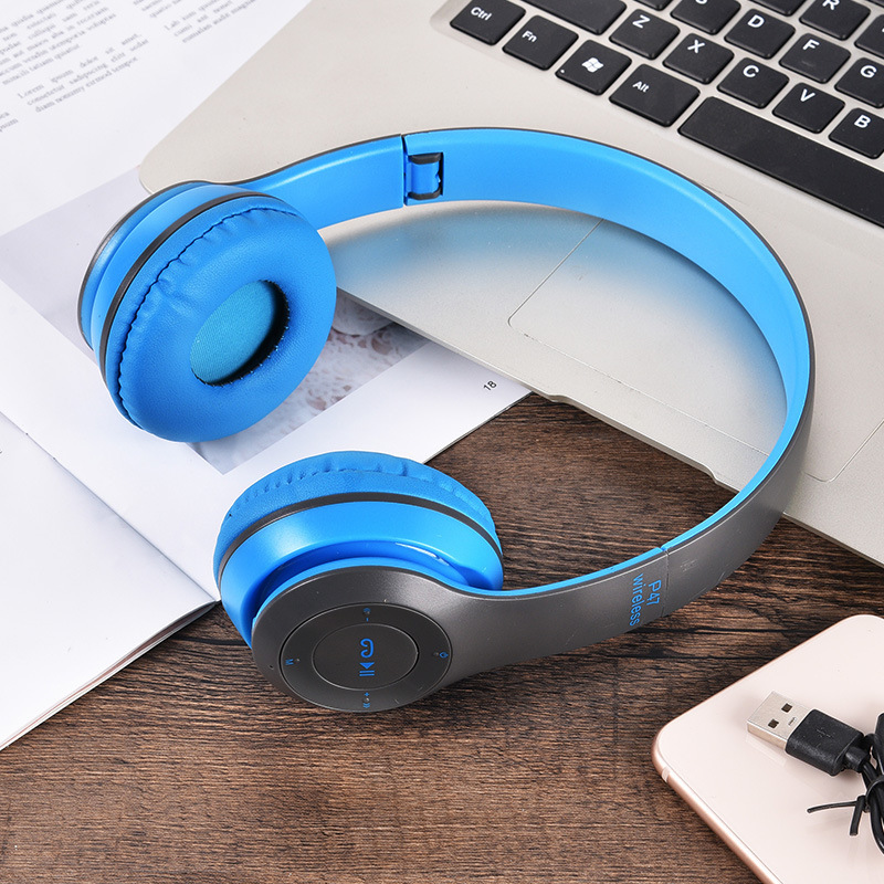 Over Ear Foldable Wireless Headphone Durability Bluethoo Headset with Mic